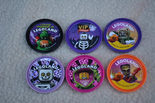LEGOLAND WINDSOR 2023 Halloween pop Badges including VIP and Hotel £9. ...