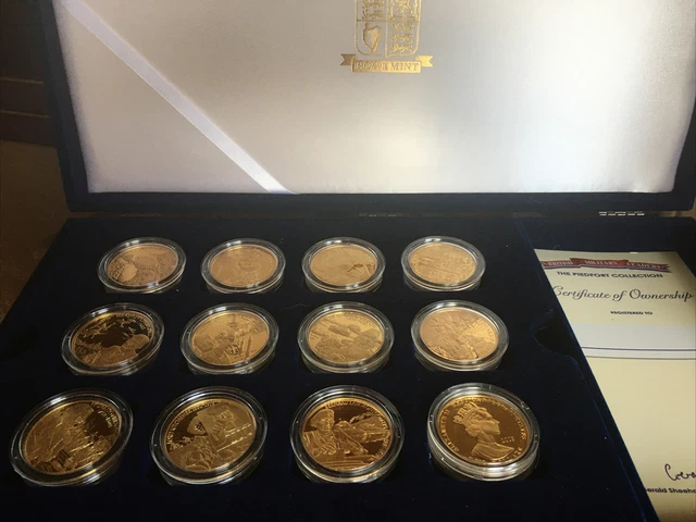 ROYAL MINT BRITISH Military Leaders THE PIEDFORT COLLECTION 2003 £149. ...