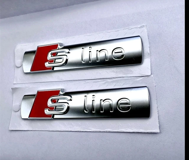 ORIGINAL AUDI S line Schriftzug Logo Zeichen Emblem ( 2 Stück ) 8N0 853 ...