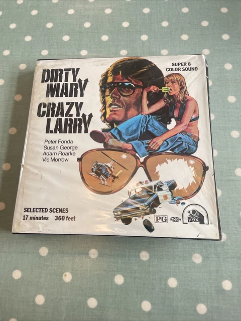DIRTY MARY CRAZY Larry SUPER 8 8mm Color Sound 370FT Cine Film Movie ...