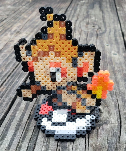 CHIMCHAR CON SUPPORTO Pokéball Pokémon Pixel Art Perler Art EUR 13,55 ...