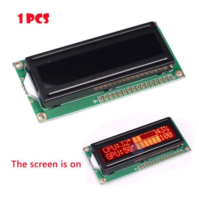 MODULO SCHERMO DISPLAY LCD 16x2 caratteri matrice di punti testo rosso ... MODULO SCHERMO DISPLAY LCD 16x2 caratteri matrice di punti testo rosso ...