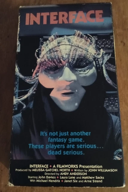 INTERFACE (1984) VERY rare VG VHS cassette. Vestron. Lou Diamond ...