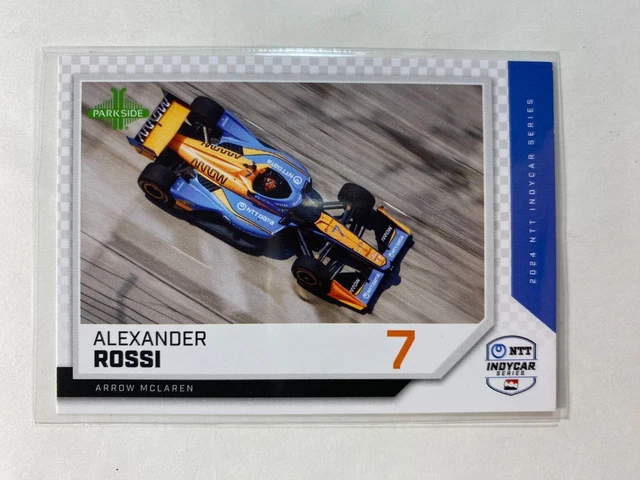 CARTA ALEXANDER ROSSI 2024 Parkside NTT INDYCAR #18 EUR 2,24 - PicClick IT