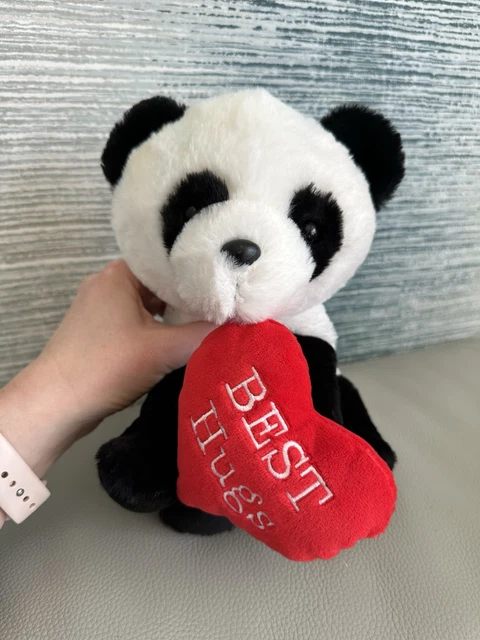 CLINTONS X KEEL Toys Panda “Best Hugs” Heart Soft Plush Toy 10” tall ...