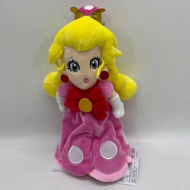 SUPER MARIO PRINCESS Peach Mushroom Plush Soft Toy Doll Teddy 11" £14. ...