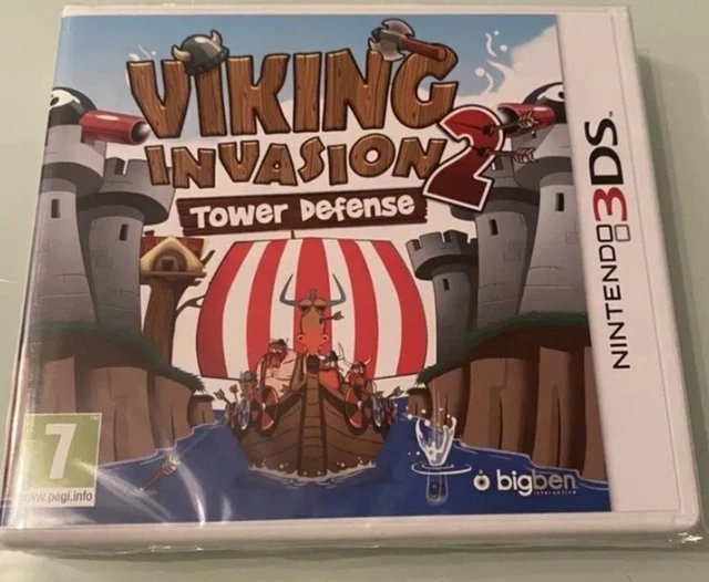 JEU NINTENDO 2DS 3ds Viking invasion 2 tower defense Neuf sous blister ...