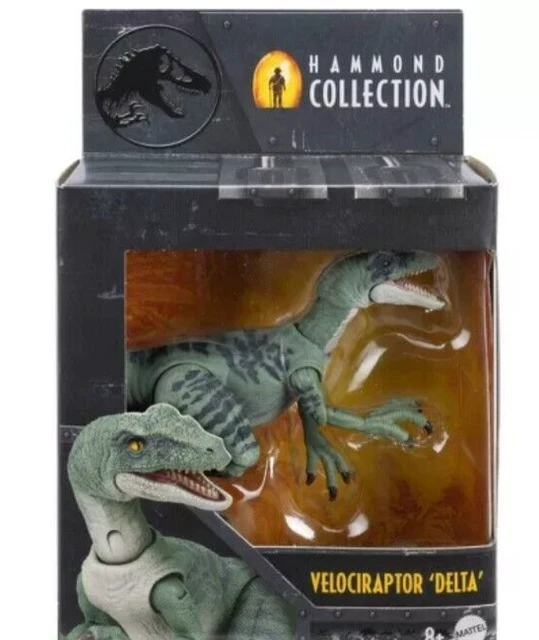 DELTA JURASSIC WORLD Hammond Collection Delta Velociraptor Action ...