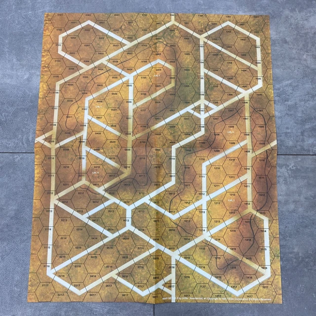 BATTLETECH MAPS PACK 1991 X 8 Fasa Corporation Hex Tiles Game Mats ...