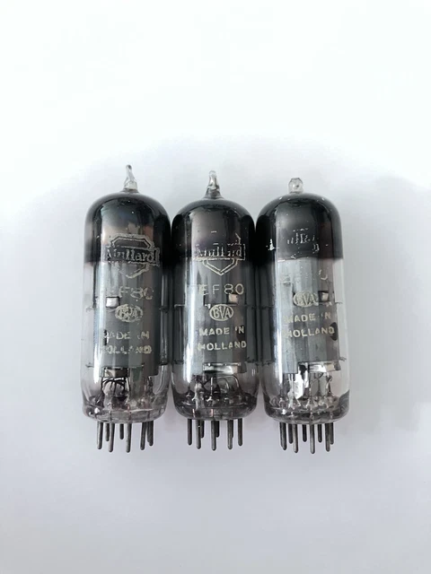 3X VINTAGE MULLARD EF80 Valves / Tubes - Tested £16.32 - PicClick UK