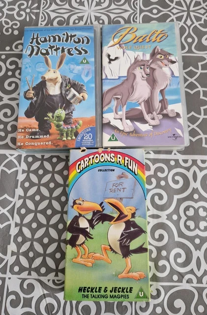 CHILDRENS VHS CARTOON Bundle Heckle and Jeckle, Balto and Hamilton ...