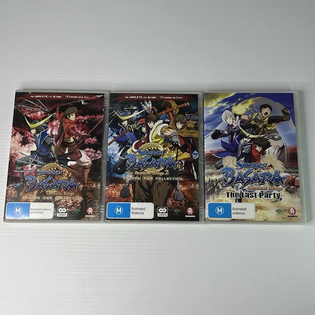 SENGOKU BASARA SAMURAI Kings Complete Seasons 1, 2 + The Last Party Movie DVD R4 $24.95 ...