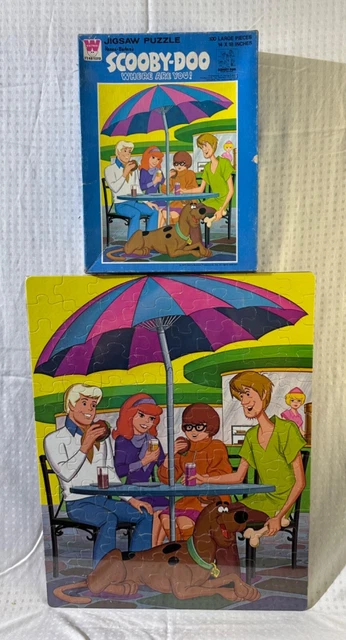 Rare Htf 1974 Whitman Hanna Barbera Scooby Doo 100 Piece Complete
