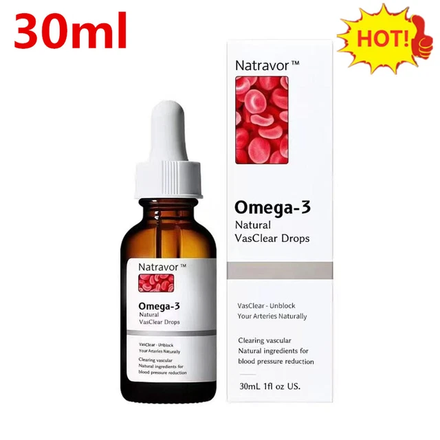 VEGAN 3 NATURAL Vasclear Drops,Fish Oil Alternative,DHA,EPA,Immune ...