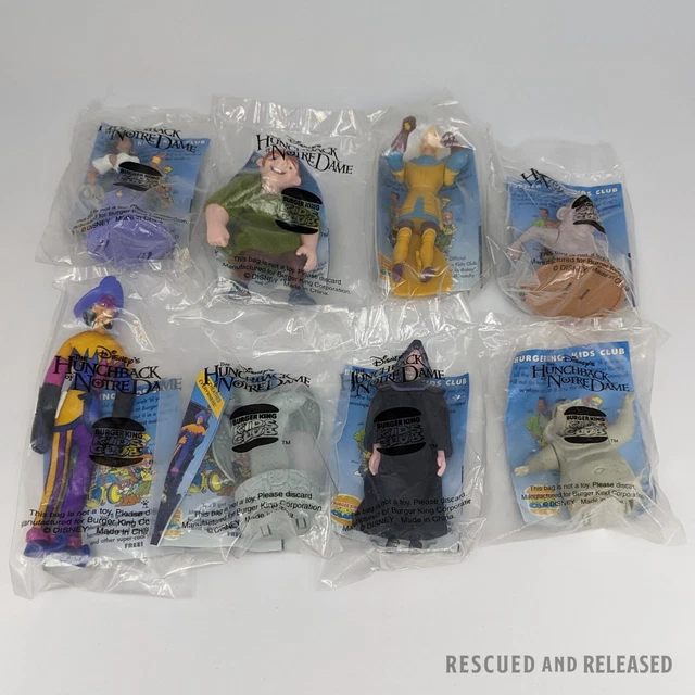 1996 BURGER KING Disney's The Bossu de Notre Dame repas jouets enfants ...