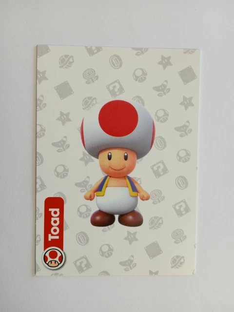 SUPER MARIO TRADING CARD COLLECTION PANINI 2022 CHARACTER CARD TOAD n 7 ...