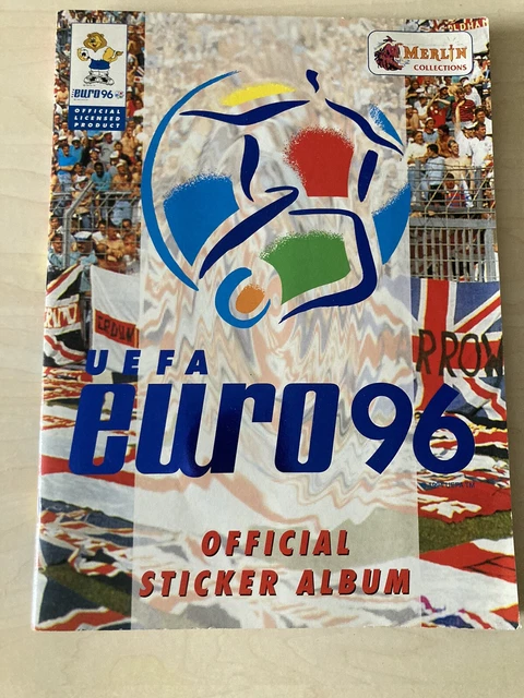 MERLIN UEFA EURO 96 official sticker album nr Complete - Ex Condition ...