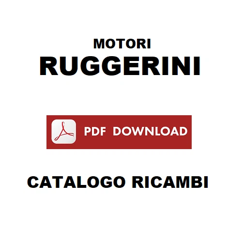 MOTORE RUGGERINI RDM 901/2 L Catalogo ricambi manuale parti esplosi ...