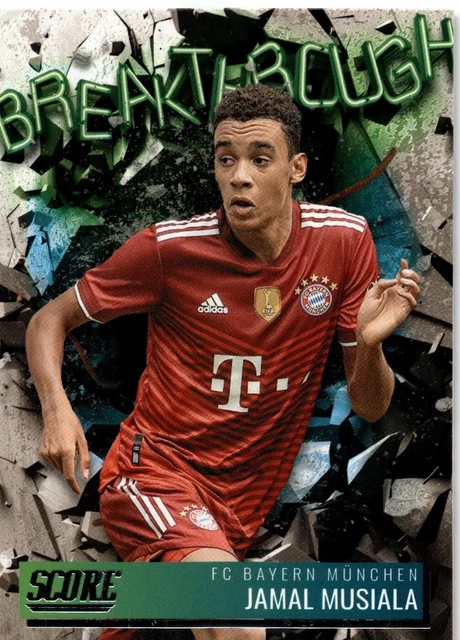 PANINI FIFA SCORE Soccer 2021/22 Breakthrough Card Jamal Musiala Bayern ...