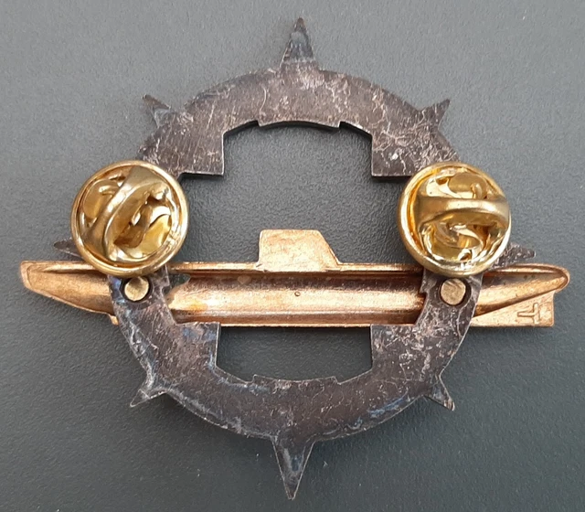 INSIGNE MARINE CERTIFICAT Elémentaire Sous Marinier ORIGINAL Submarine ...