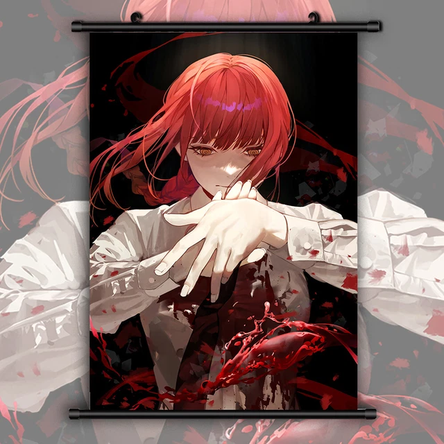 CHAINSAW MAN DENJI Power Hayakawa Aki Banner Canva Wall Poster Scroll ...