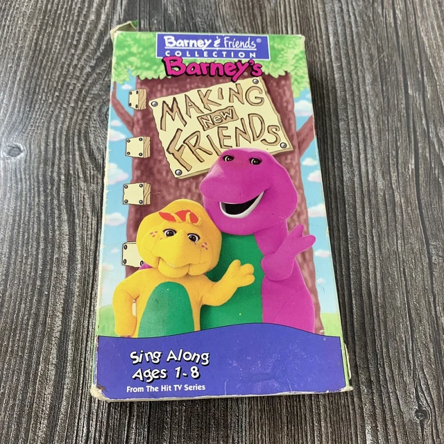 BARNEY - BARNEYS Making New Friends (VHS, 1995) White Tape £7.43 ...