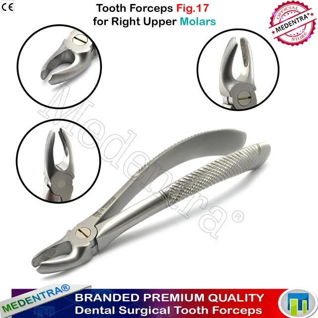 TOOTH EXTRACTION FORCEPS for Right Upper Molars, Fig. 17, Extracting ...