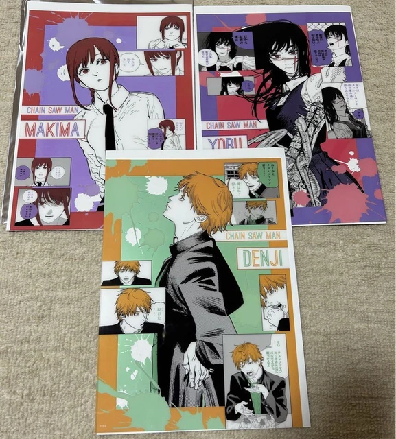 CHAINSAW MAN CLEAR poster collection makima denji yoru 1 No.554 £59.83 ...