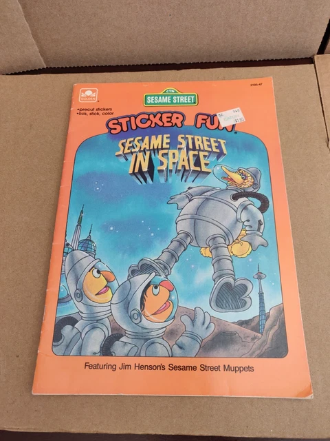 SESAME STREET STICKER Fun Sesame Street in Space 1979 (Unused) Star ...