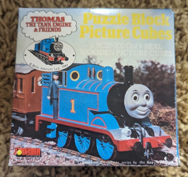 VINTAGE 1984 THOMAS The Tank Engine & Friends 6 Puzzle Block Picture ...