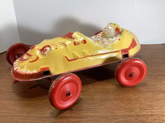 VINTAGE 1940S MOBO Toy Krazy Kar Clown Car Pull Toy £20.27 - PicClick UK