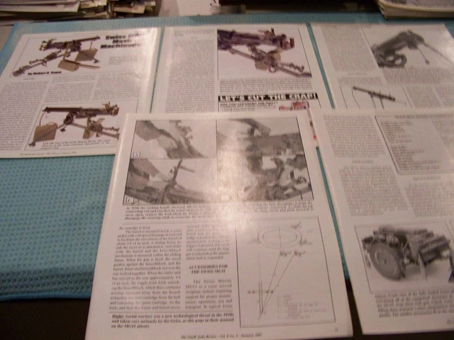 SWISS MG11 MAXIM Machine Gun..photos/History/Data/Details (568Nn) £10. ...