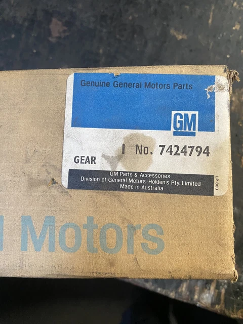 HOLDEN CRASH BOX Cluster Gear 3 Speed Eh Hr Hk Cluster Gear Nos Gm $790 ...