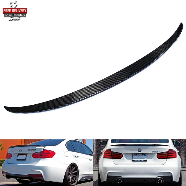 REAL 3D CARBON Fibre Rear Trunk Boot Spoiler M Sport For BMW 3 Series ...