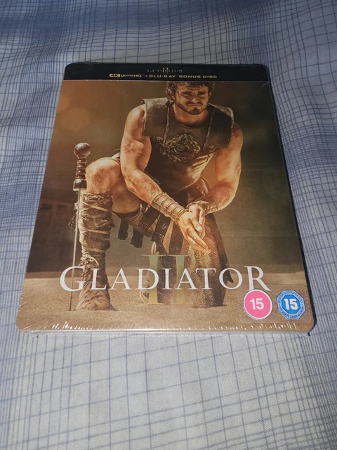GLADIATOR II 4K Uhd/Blu Ray Steelbook Uk Edition New And Sealed!!!! £40.23 - PicClick UK