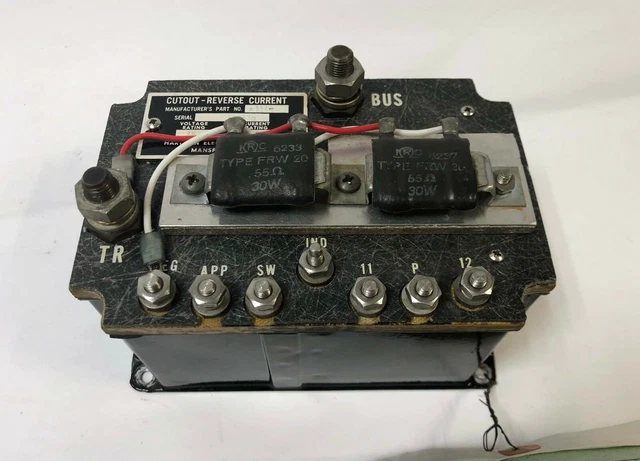 HARTMAN ELECTRICAL MFG. Co. Cutout-Reverse Current Relay A 957B 28V ...