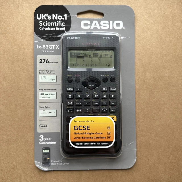 CASIO FX-83GTX SCIENTIFIC Calculator UK Exam Approved GCSE- BRAND NEW ...