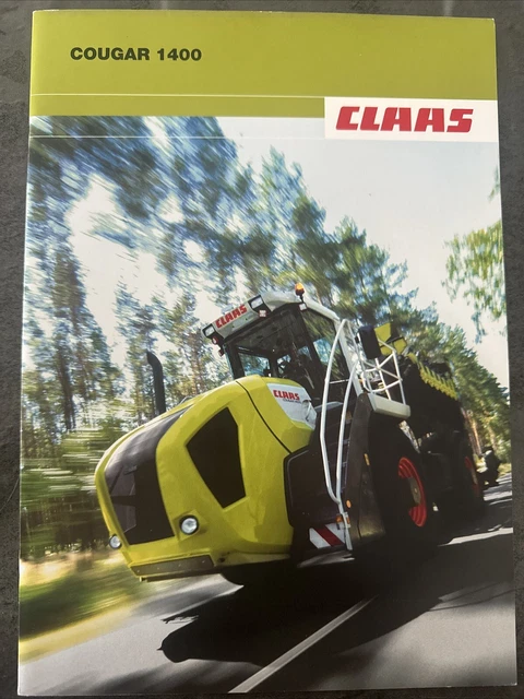 PROSPECTUS TRACTEUR CLAAS COUGAR 1400 Tractor Traktor Brochure Prospekt ...