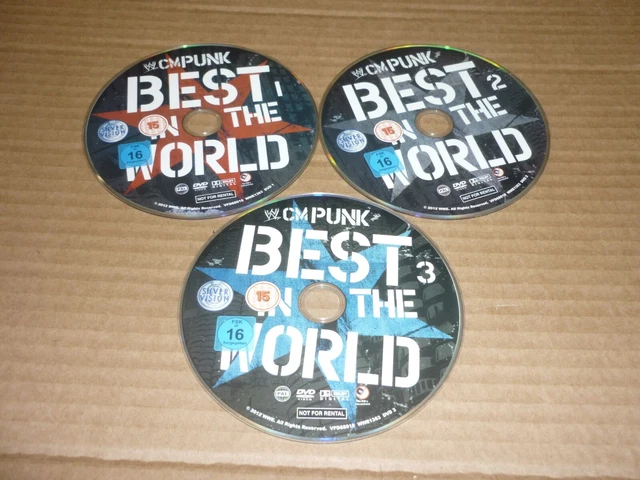 CM PUNK BEST In The World DVD Single Discs Only Sports Wrestling WWE ...