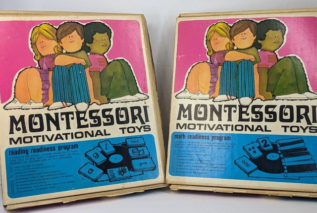 RARE LOT 2📚VTG Montessori Motivational Toy Math & Reading Readiness ...
