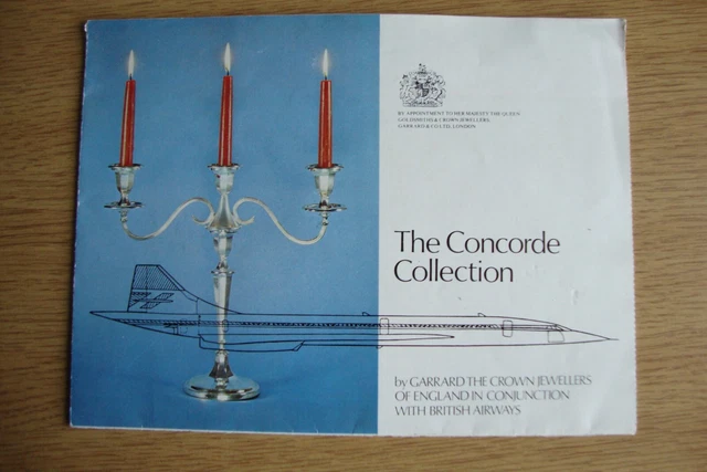 BRITISH AIRWAYS CONCORDE Collection by Garrard - Brochure & Application ...
