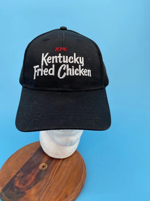 KFC KENTUCKY FRIED Chicken Employee Hat Cap Mesh Back Hook & Loop Adj ...