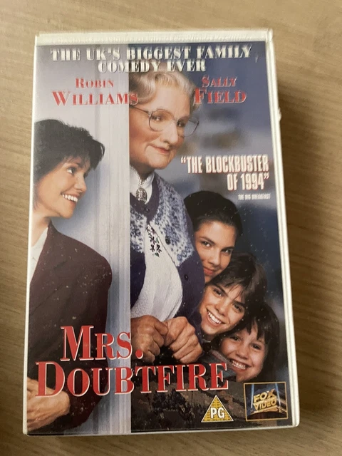 MRS DOUBTFIRE - Vhs Video - Ex Rental Large Box £1.99 - PicClick UK