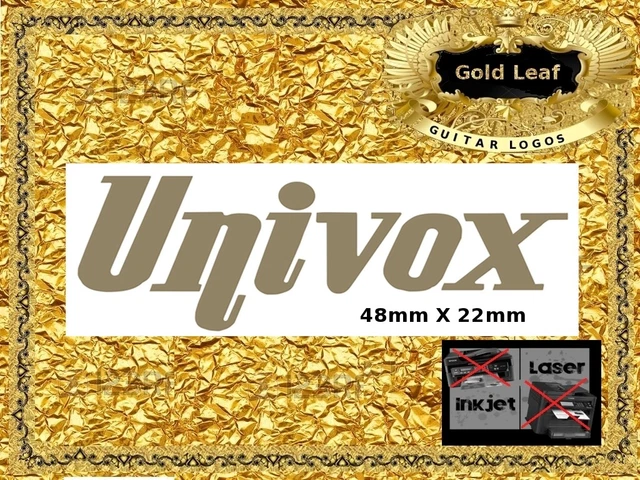 UNIVOX GUITAR HEADSTOCK Decal Restoration Waterslide Logo 157g $11.00 - PicClick CA