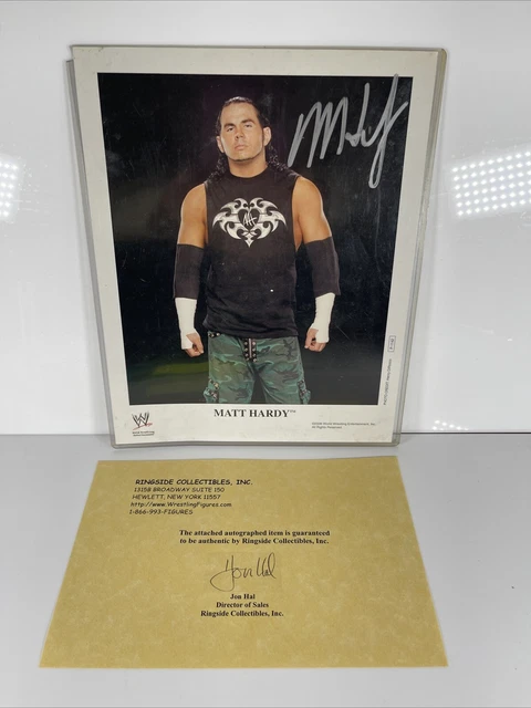 PHOTO SIGNÉE DE Matt Hardy 2006 Signature De Matt Hardy AEW WWE TNA ...