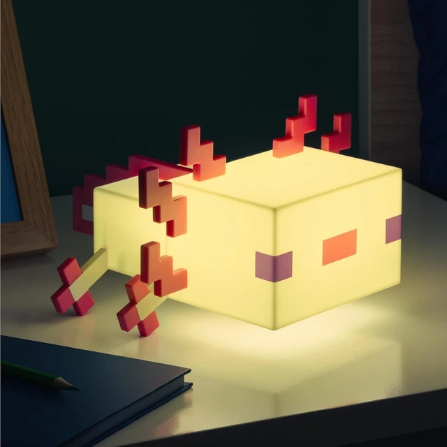 NEW NIGHT LIGHT Minecraft Axolotl Light Kids Bedroom Accessories 5 ...