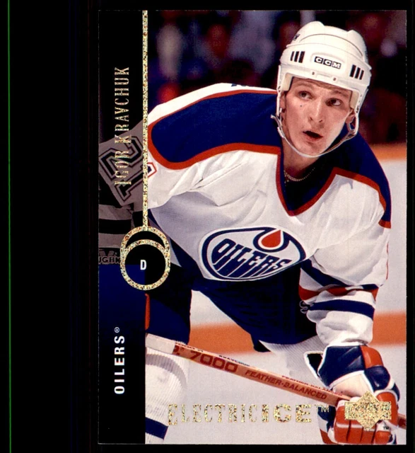 1994-95 UPPER DECK Electric Ice Igor Kravchuk Edmonton Oilers #463 $2. ...
