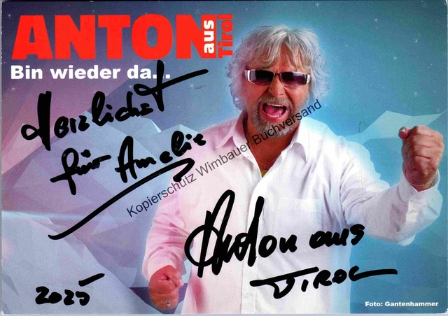 ORIGINAL AUTOGRAMM HARRY Anton Schagerl aka Anton aus Tirol ...