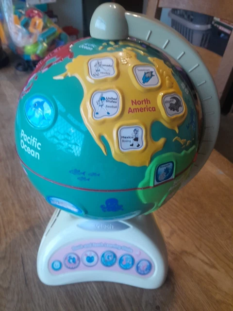 VTECH TOUCH AND TEACH LEARNING Globe with Lights & Sounds Childs Toy ...