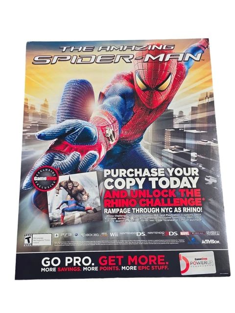 AMAZING SPIDER-MAN ORIGINAL Gamestop Promo Poster 28" X 22" $179.99 ...